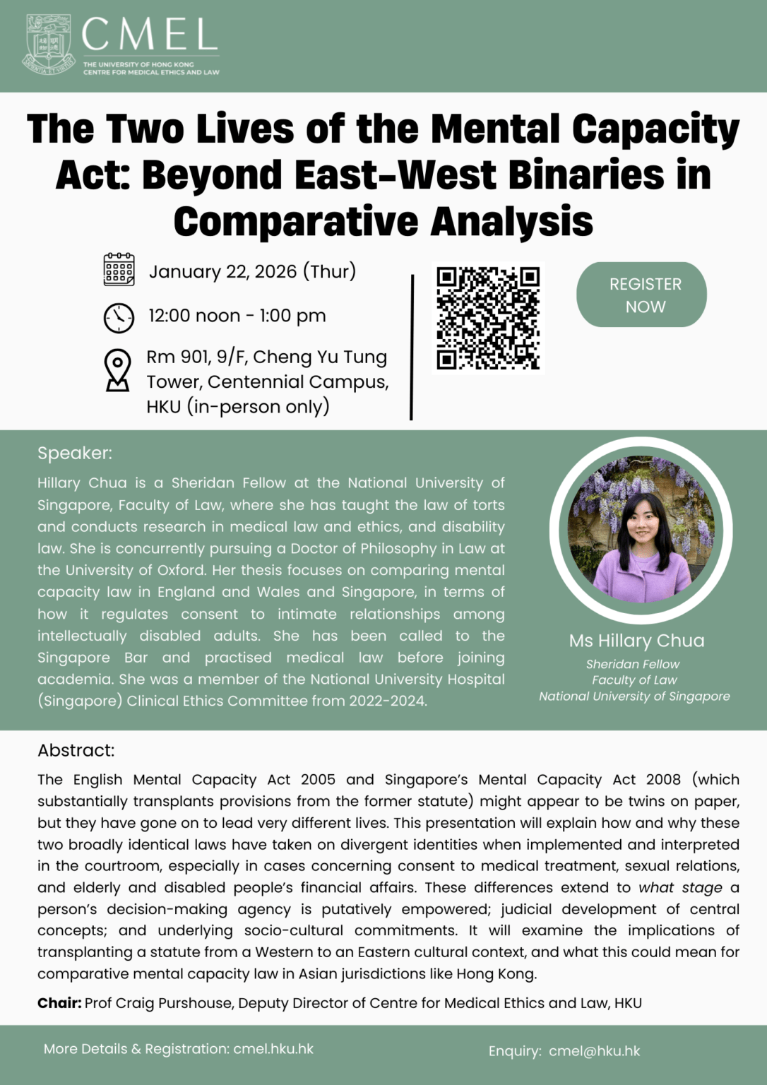 CMEL: The Two Lives of the Mental Capacity Act: Beyond East-West ...